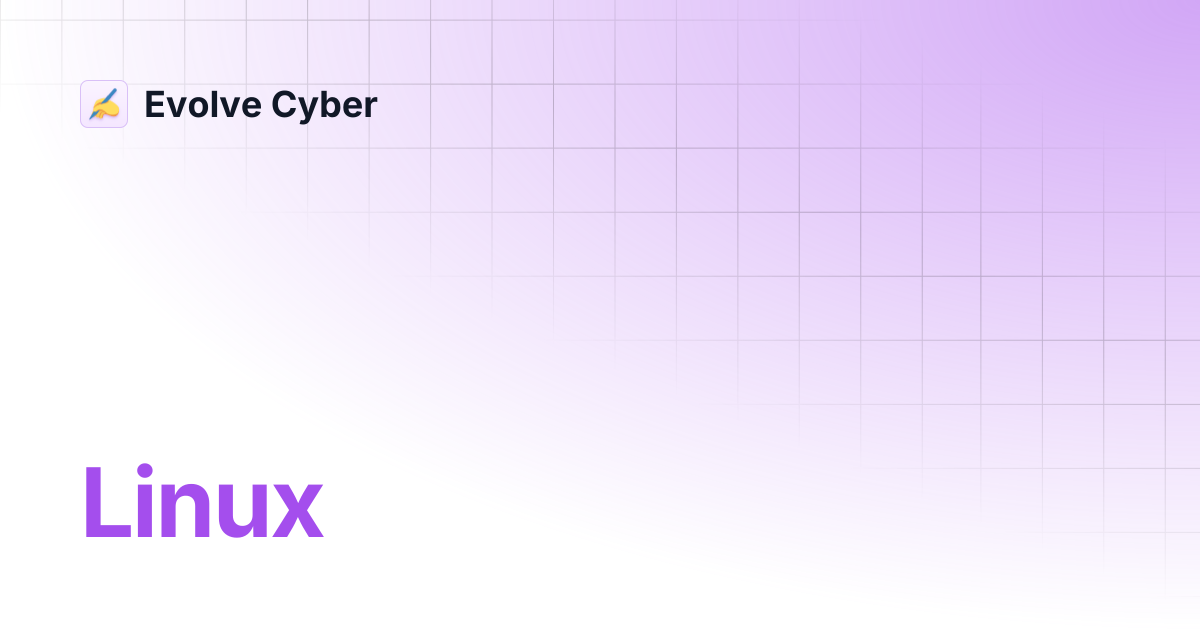 Linux | Evolve Cyber